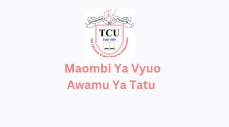 Maombi Ya Vyuo Awamu Ya Tatu 2025/2026 Udahili TCU - Elimu Forum