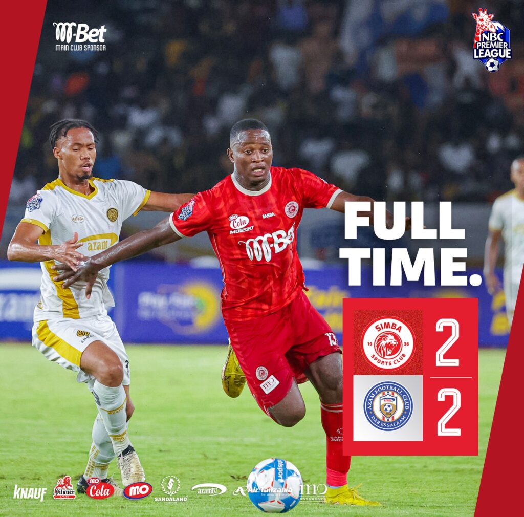 Matokeo, Kikosi cha Simba SC VS Azam FC Leo Feb 24, 2025 (live score ...